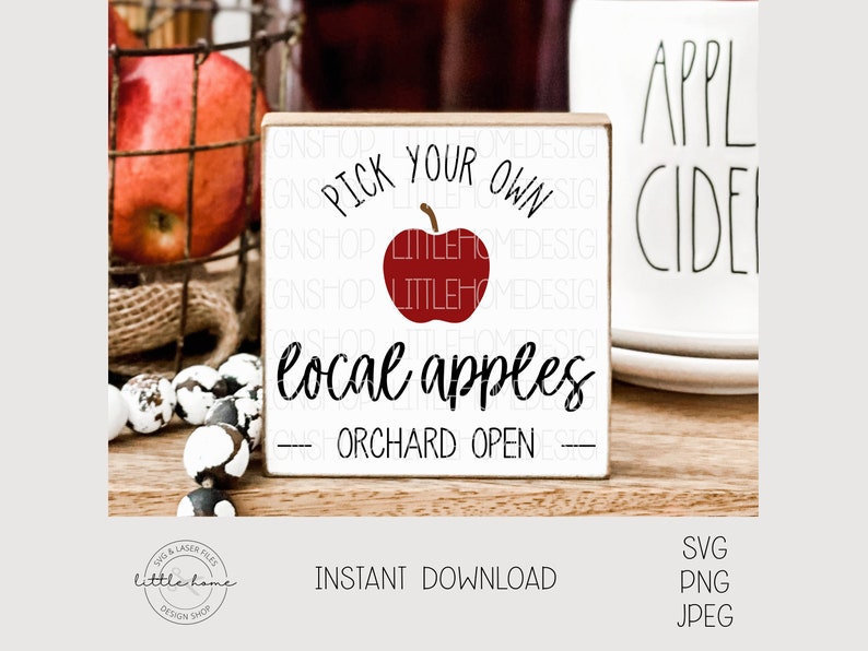 Local Apples Orchard Sign SVG, Fall Apple Cricut (digital Download) - Etsy