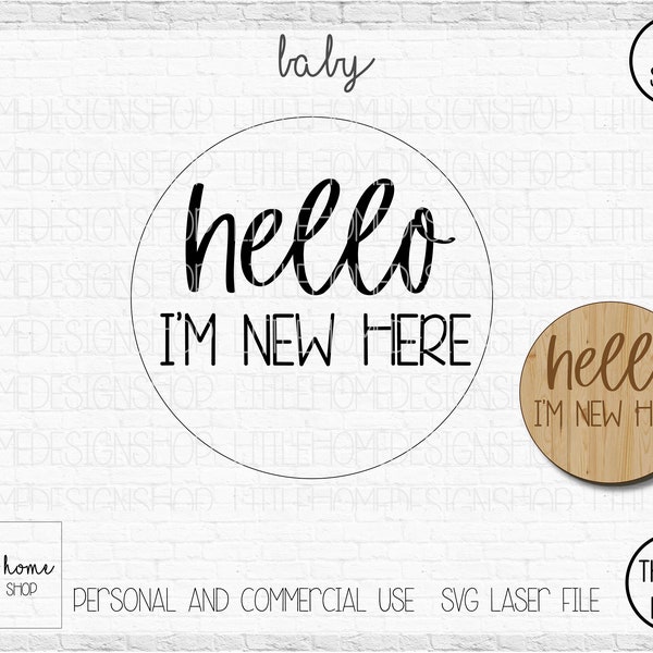 Hello World I’m Svg - Etsy
