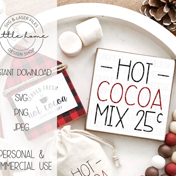 Hot Cocoa Sign Svg - Etsy