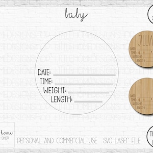 Personalized Baby Stat Sign Svg, Baby Stat Svg, Birth Stat Sign Svg ...