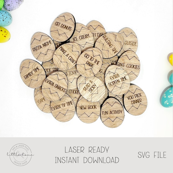 Easter Egg Token Svg - Etsy