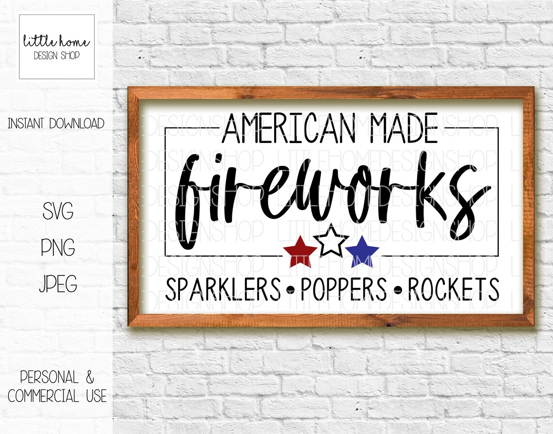 Firework Stand Svg Uncle Sams Fireworks Svg 4th of July Svg - Etsy