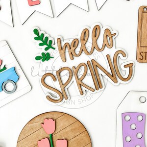 Hello Spring Svg, Spring Laser Cut File, Spring Glowforge Files ...
