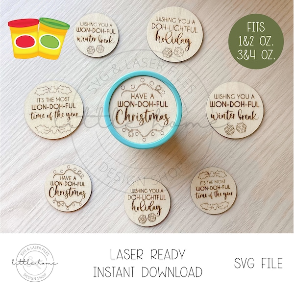 Christmas Play Doh Holder Svg - Etsy