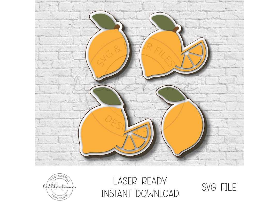 Lemon Laser Svg, Lemon Gumball Filler Svg, Lemon Laser Cut File, Lemon ...