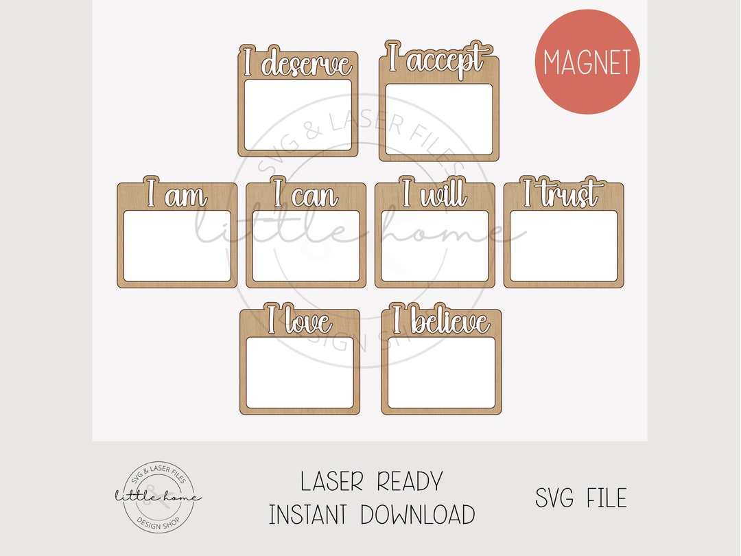 Daily Affirmations Svg, Affirmation Magnets Svg, Positive Daily ...