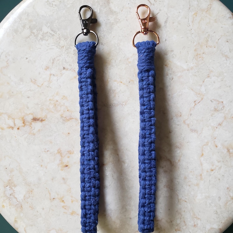 Blue Sapphire Key Chain - Etsy