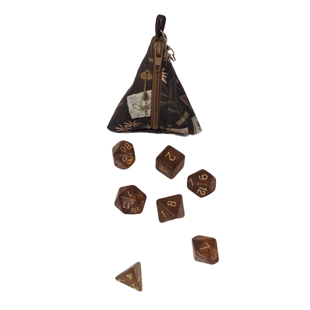 Apothecary - Mini Triangle Dice Bag Keychain - Star Swivel Clip - for ...
