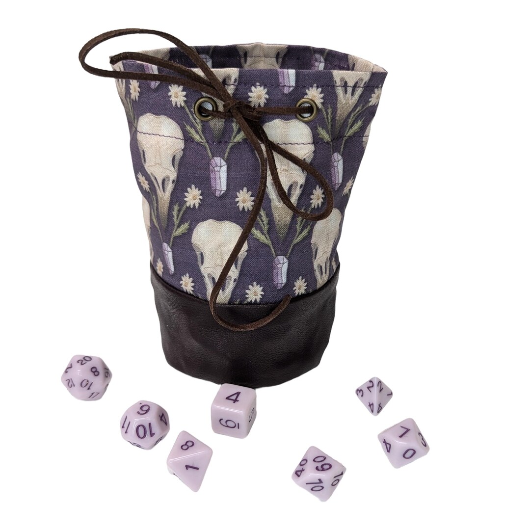 Occult Crystals in Purple - Dice Bag, Dice Tray - TTRPG Items - Plum ...