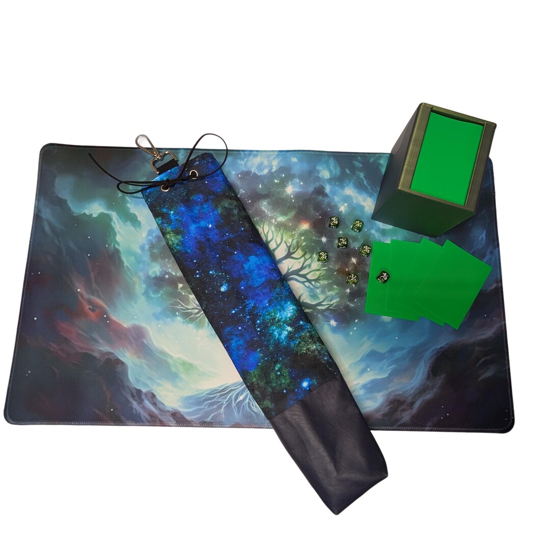Galaxy - Playmat Bag - Clip Your Playmat to Your Backpack - Easily Fits ...