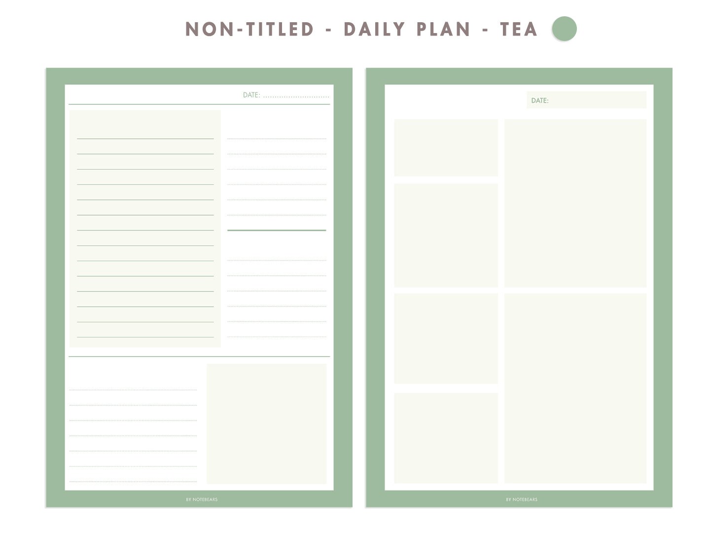 Digital Notepad | Daily Planning | 5 Colors Available | Goodnotes ...