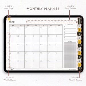 Undated Yearly Digital Planner | the Perpetual Planner | Goodnotes ...