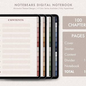 Digital Notebook 60 Different Note-taking Templates the - Etsy