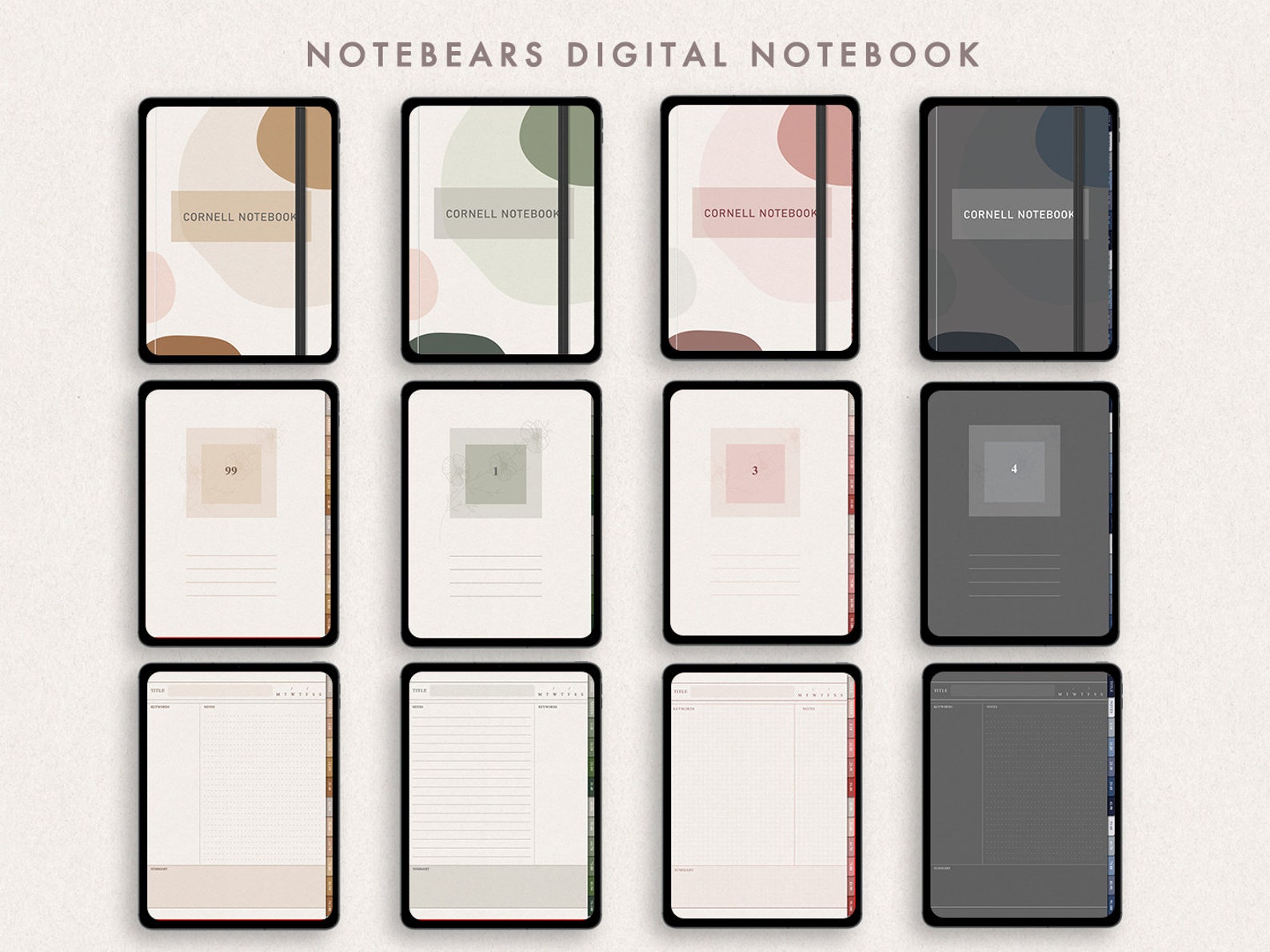 Digital Notebook | 60 Different Note-taking Templates | the Ultimate ...