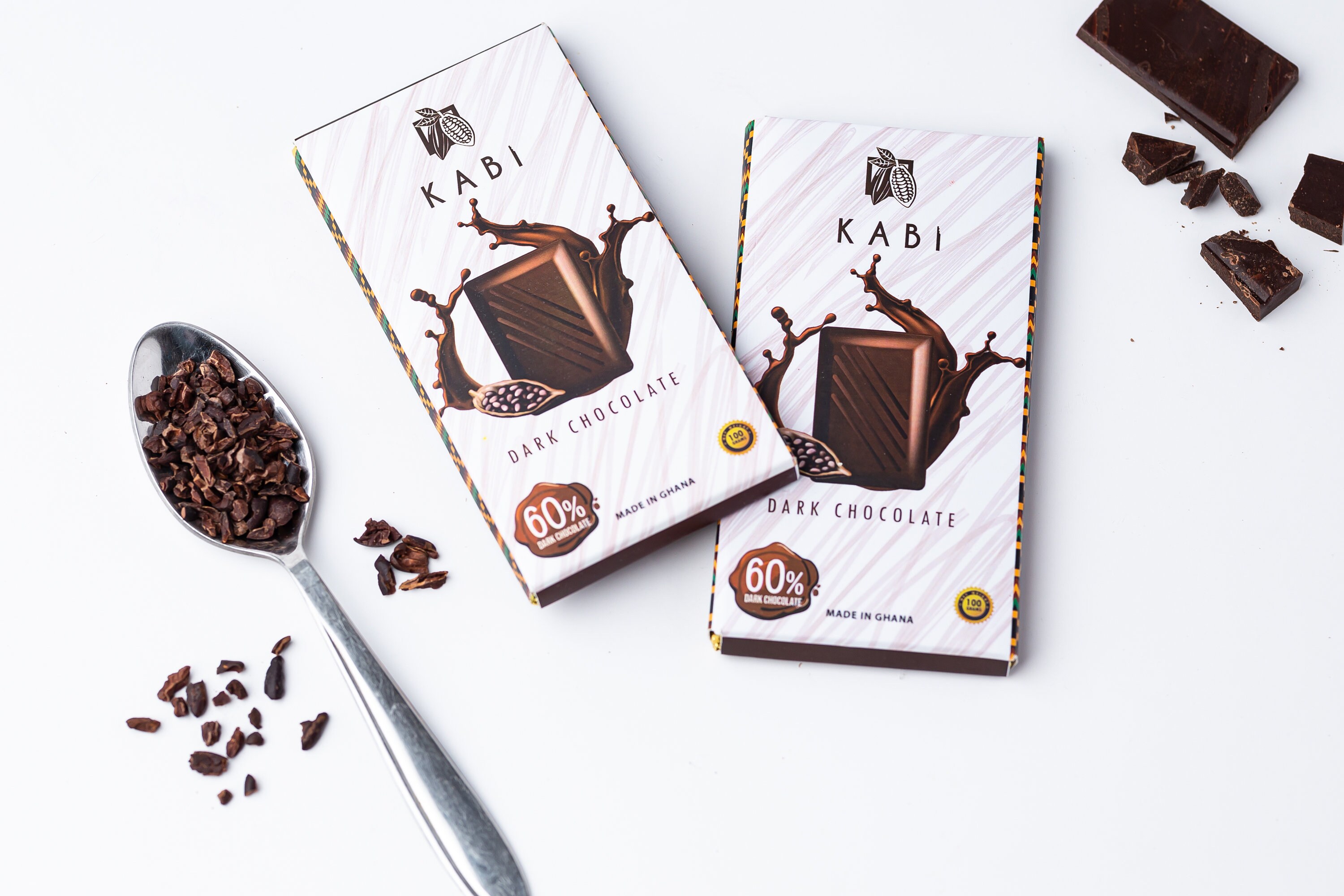 Pack of 3 100gms Custom Premium Kabi Chocolates Made in Ghana, Fancy ...