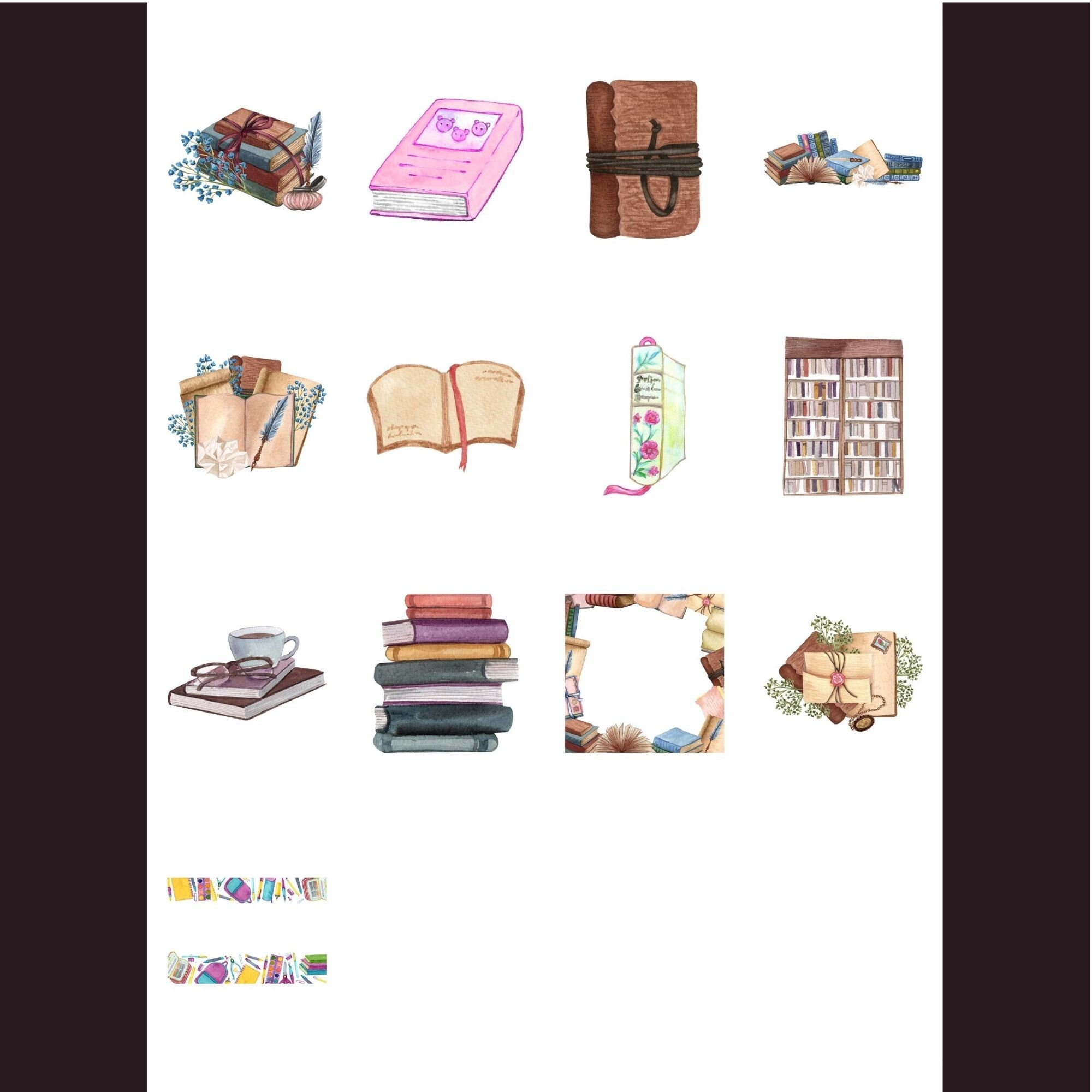 Books Library Reading Svg Png Dxf Jpgpdf Graphics Read - Etsy