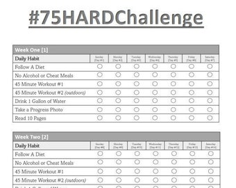 75 Printable Tracker - Etsy