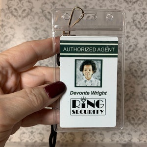 Ring Security ID Badge, Ring Bearer Proposal, Personalized Ring ...