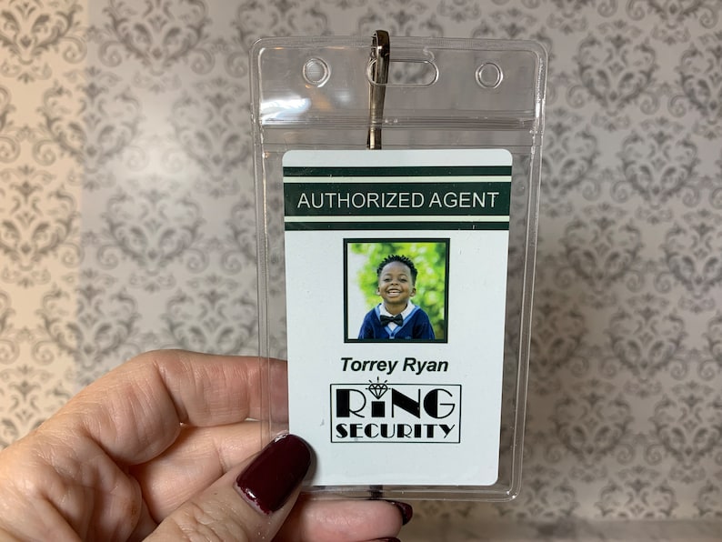 Personalized Ring Security ID Badge: Ring Bearer Proposal - Etsy