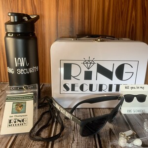 Ring Security Set, Complete Ring Bearer Kit, Ring Security Proposal - Etsy