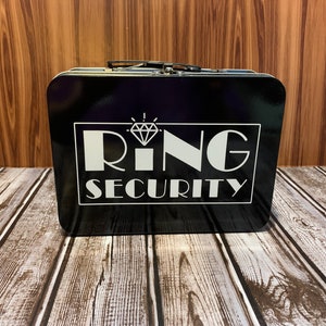 Black Ring Security Briefcase: Wedding Ring Bearer Box - Etsy