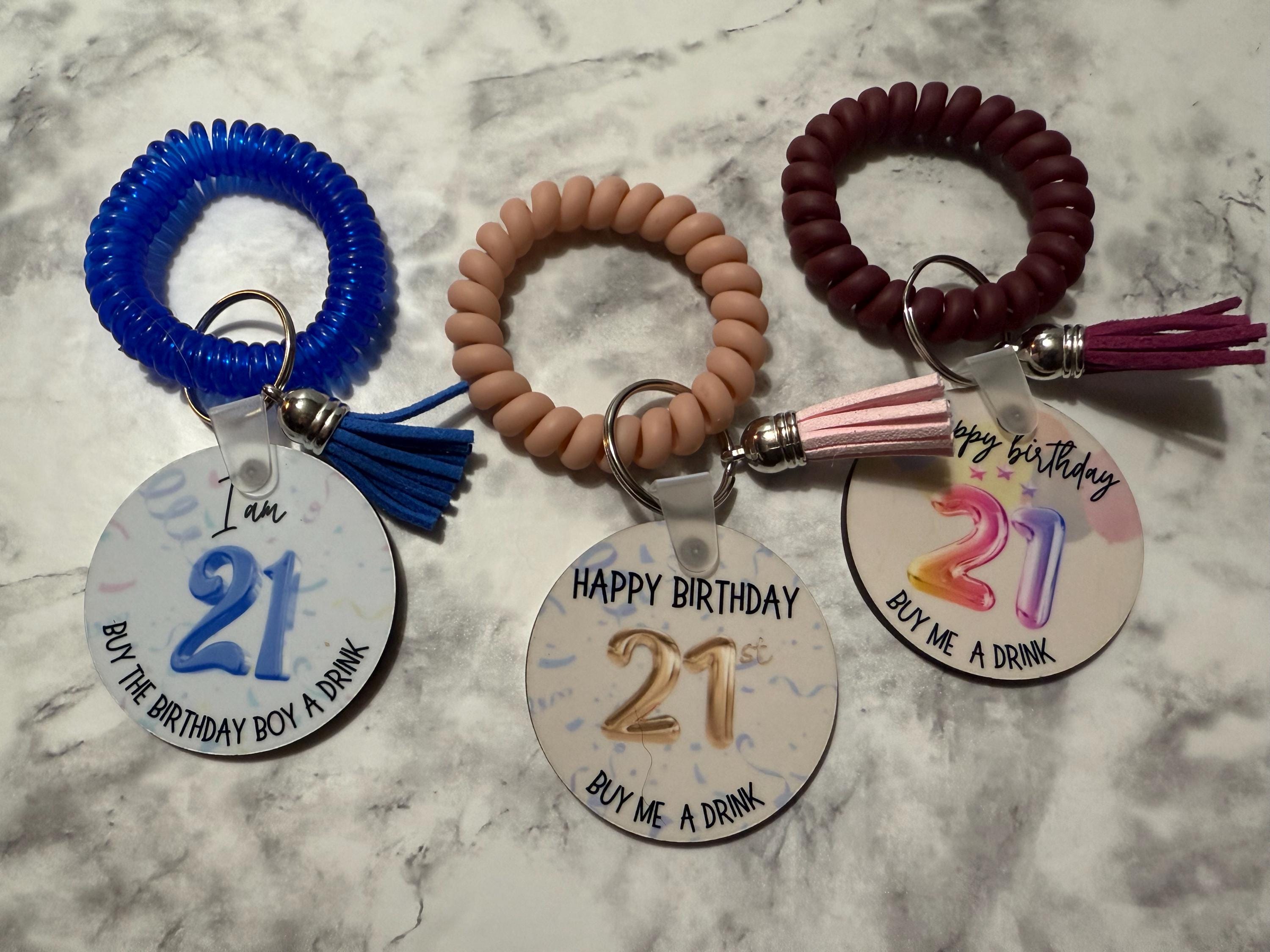 21st Birthday QR Code Bracelet: Personalized Party Favor - Etsy