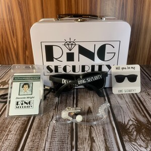 Ring Security Set, Complete Ring Bearer Kit, Ring Security Proposal - Etsy
