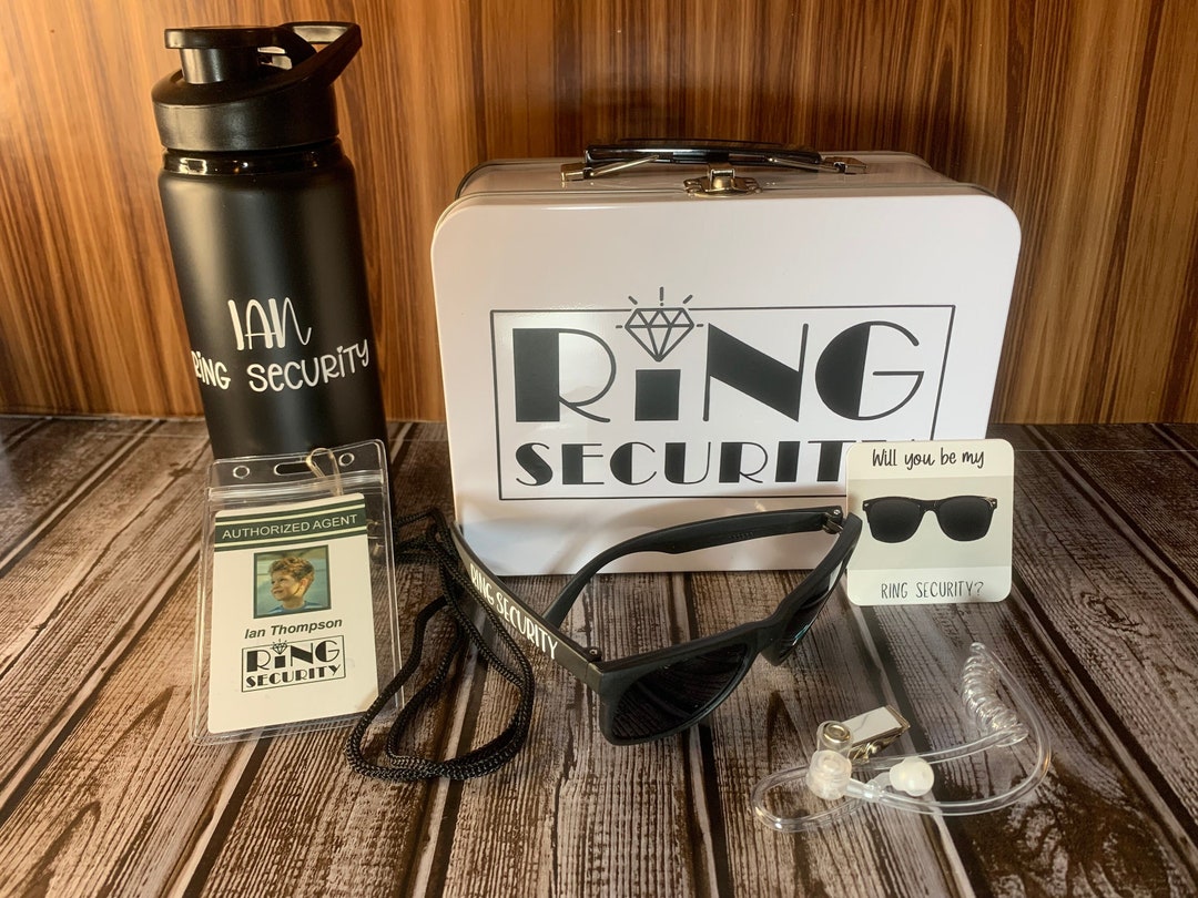 Ring Security Set, Complete Ring Bearer Kit, Ring Security Proposal - Etsy
