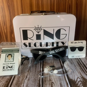 Ring Security Set, Complete Ring Bearer Kit, Ring Security Proposal - Etsy