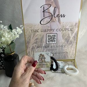 Photo Wedding Money Dance QR Code Bracelet, QR Code Wedding Dance Sign ...