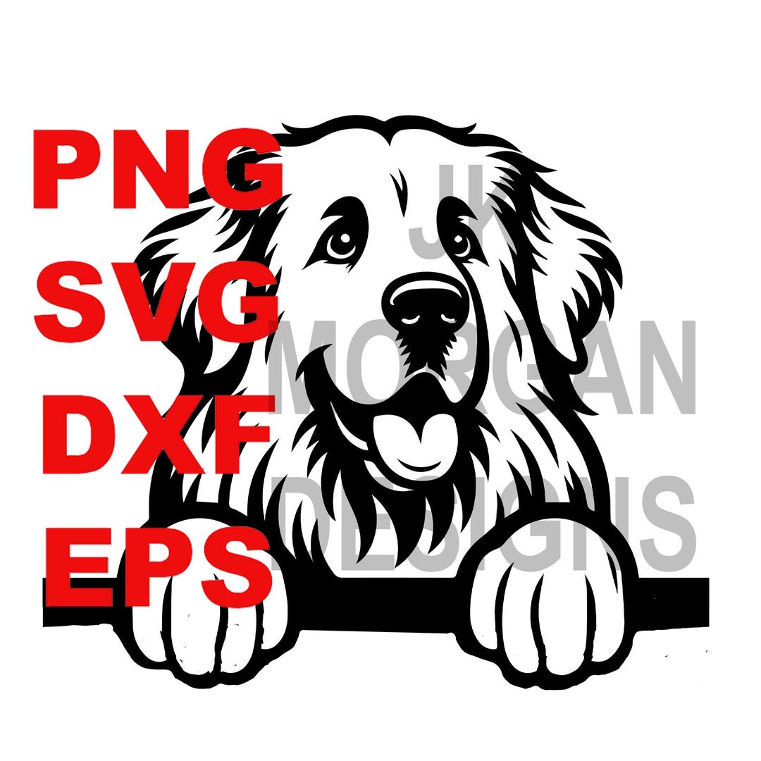 Great Pyrenees SVG Peeking PNG Clipart Dog Mom Commercial Use Pyrenees ...