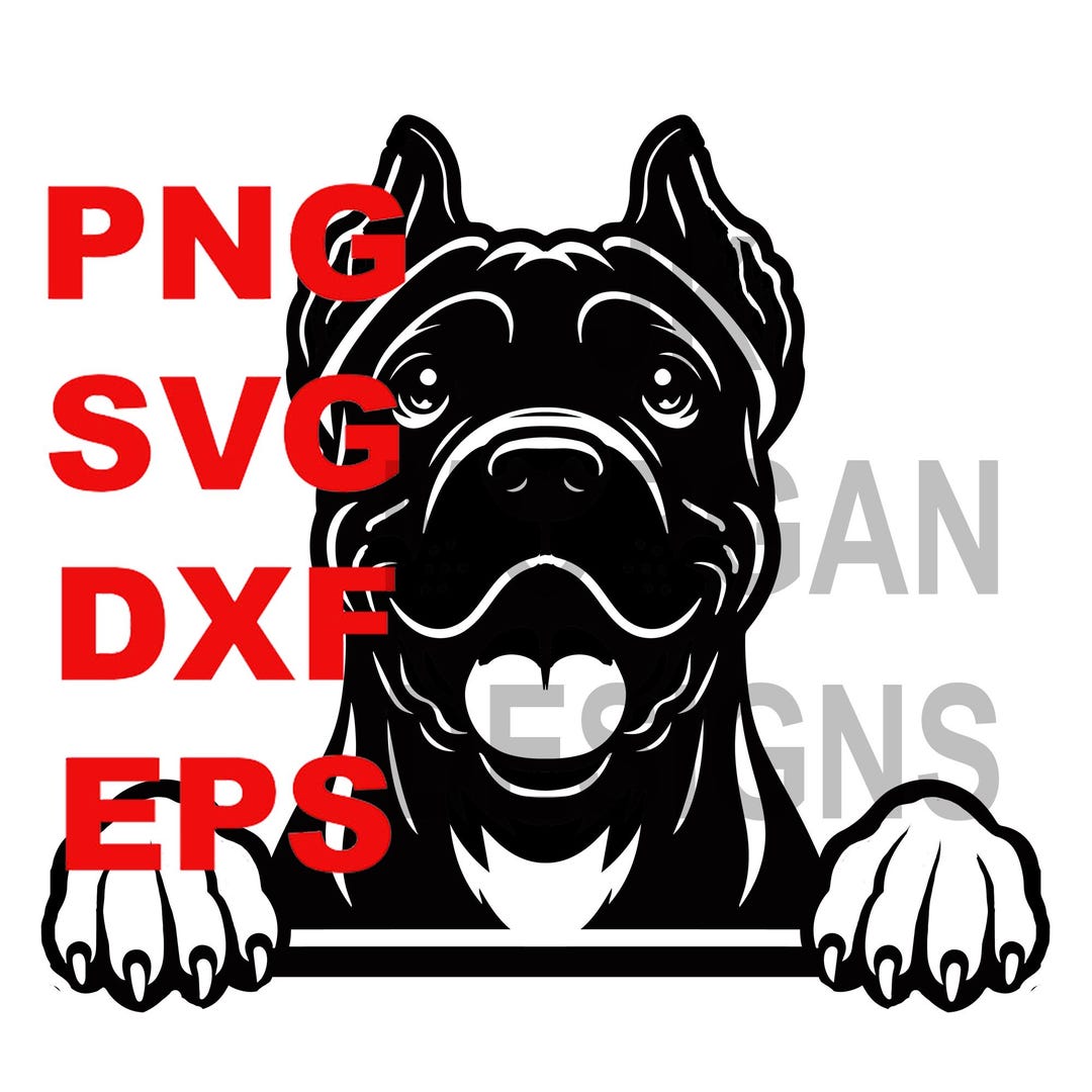 Cane Corso SVG Peeking PNG Clipart Corso Mom Commercial Use Dog Dad Cut ...