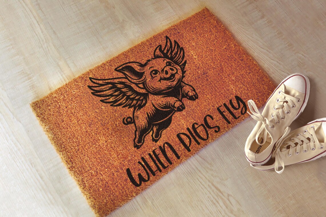 When Pigs Fly Flying Pig Wings SVG PNG Clipart Commercial Use Cut File ...