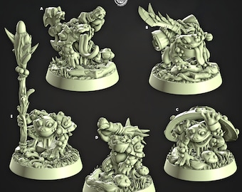Ginat Toads Swamp Frogs 28mm or 32mm Miniatures for Tabletop Gaming dnd ...