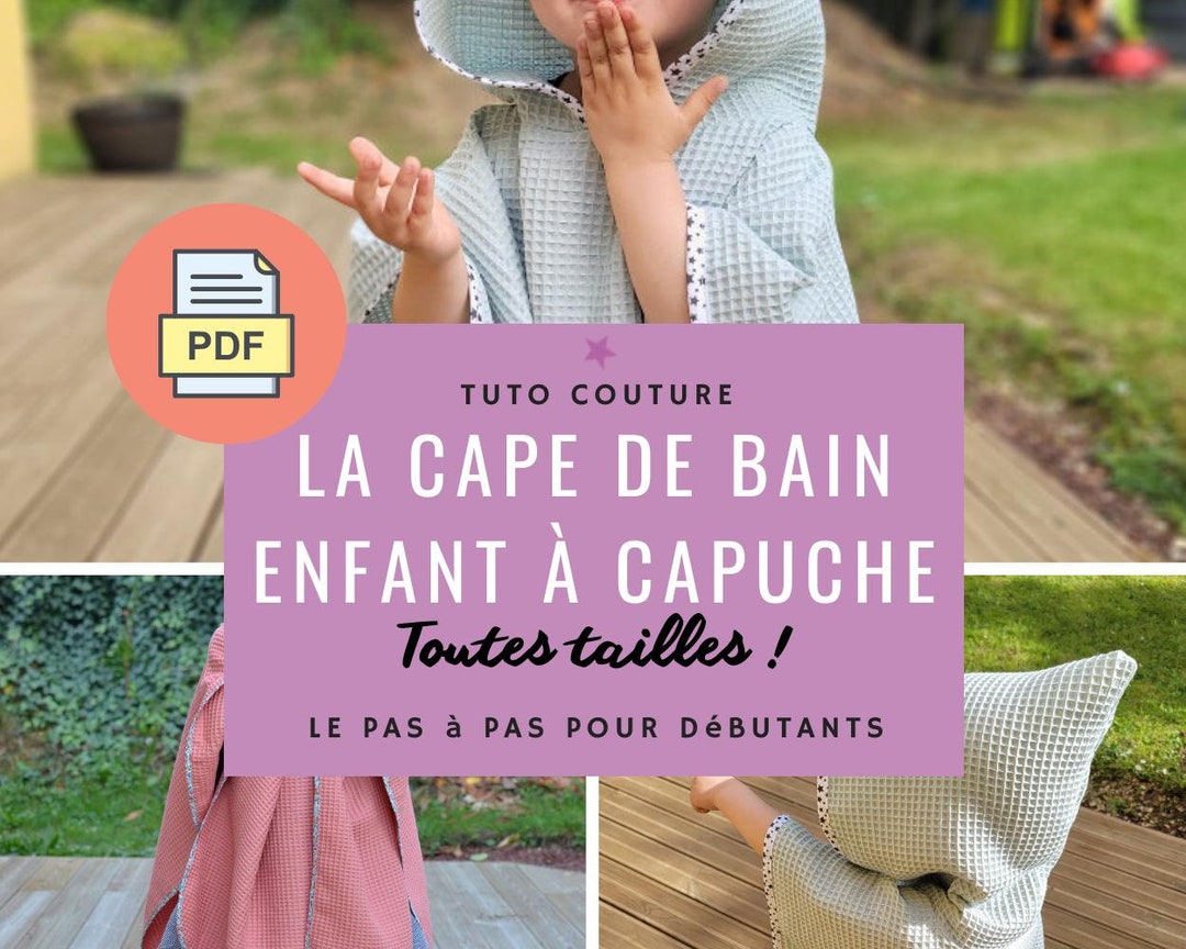 Children's Hooded Bath Cape Sewing Tutorial (beginner Level) - Etsy