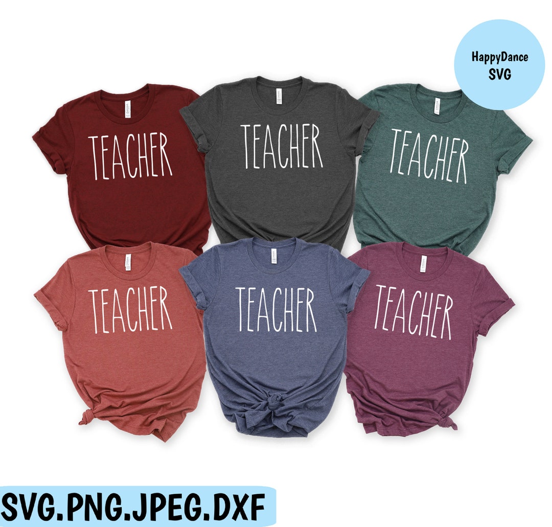 TEACHER Svg Cricut File Making Shirts Digital Download Svg, Dxf, Jpeg ...