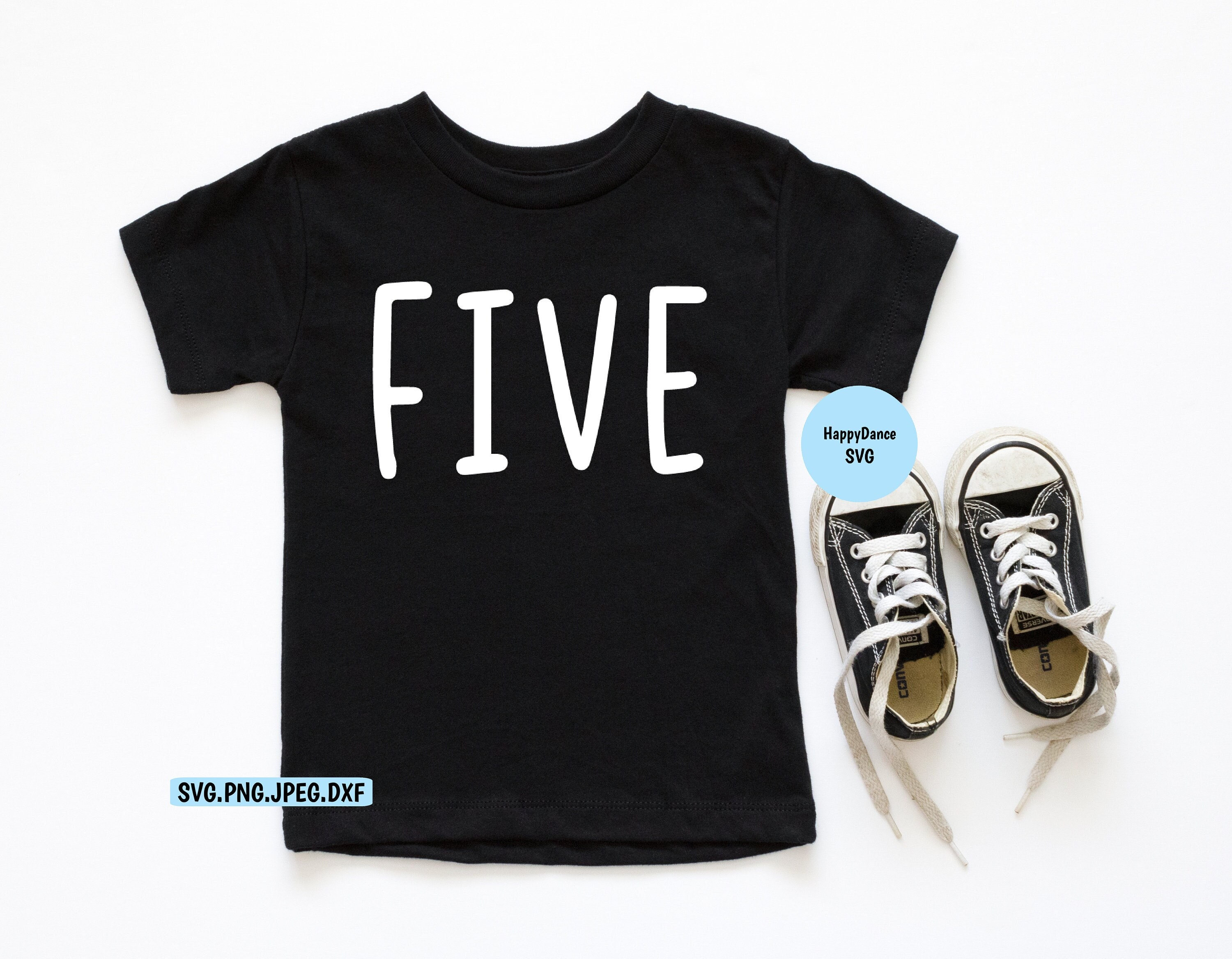 Five 5 SVG | Fifth 5th Birthday Five SVG Png Jeg Dxf | 5 Svg | Fifth ...