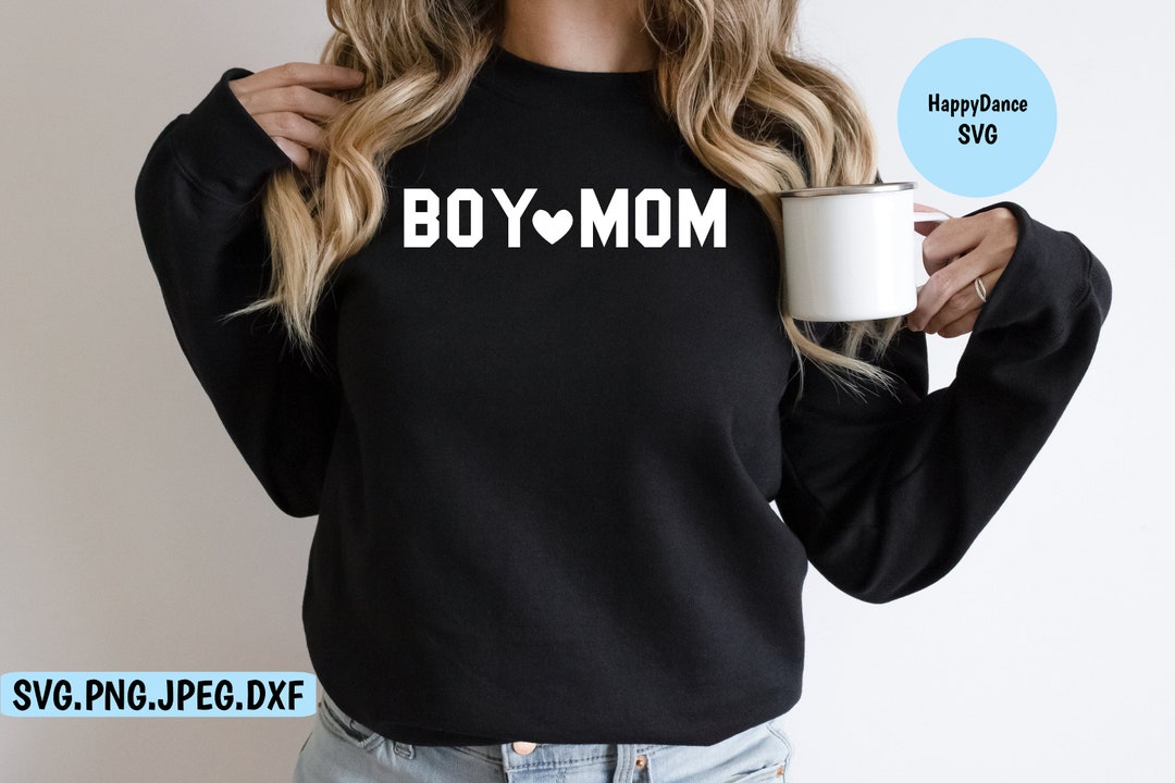 BOY MOM SVG Digital Download-includes Svg, Jpeg, Dxf, and Png File ...