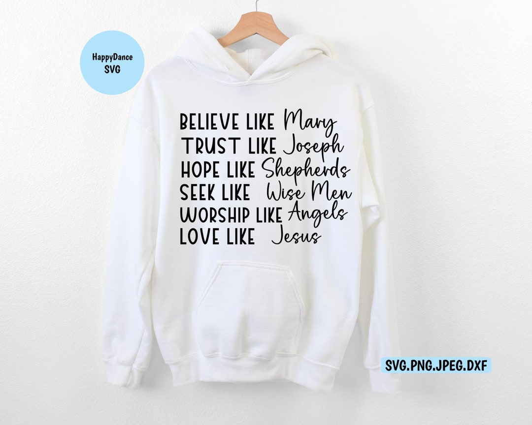 Believe Like Mary SVG PNG | Christmas | Holidays | Spirituality ...