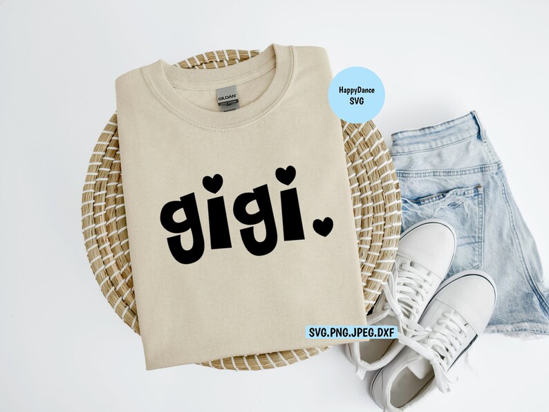 Gigi SVG Digital Download-includes Svg, Jpeg, Dxf, and Png File Formats ...