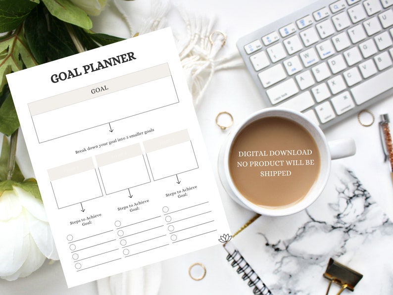 Planner Printable Goal Planning Worksheet Goal Tracking - Etsy