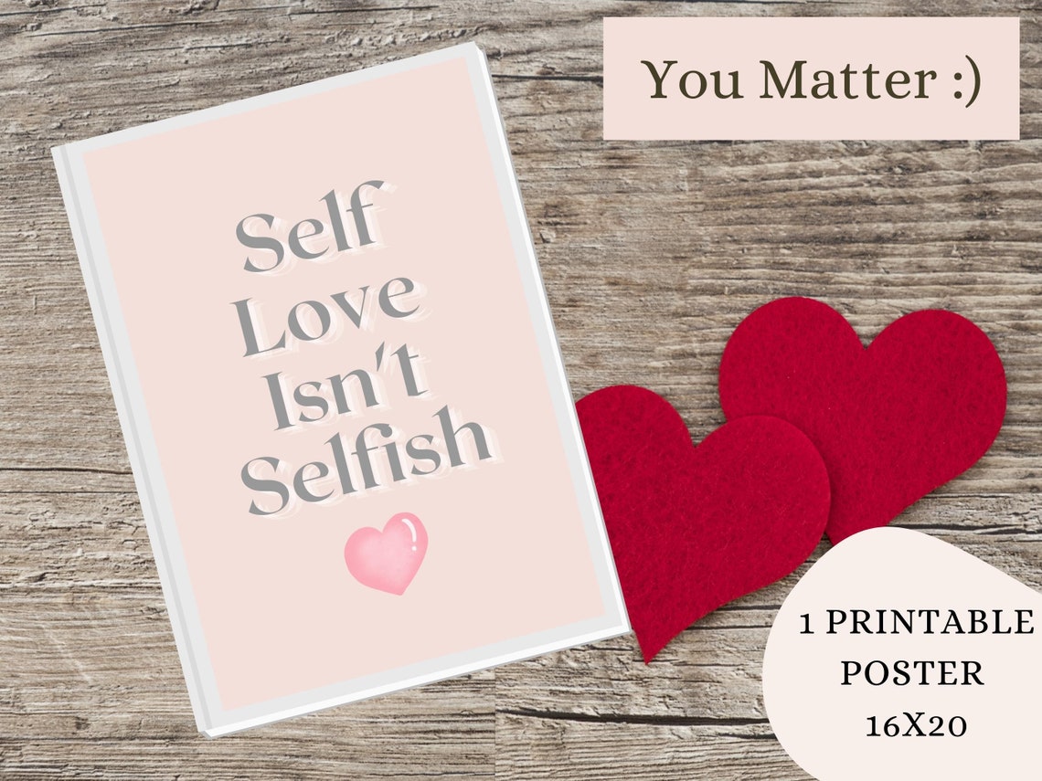 Self Love Poster Digital Download Self Love Printable Art - Etsy