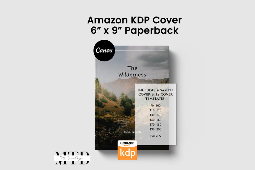 6x9 KDP Book Cover Template: Canva Editable Paperback - Etsy