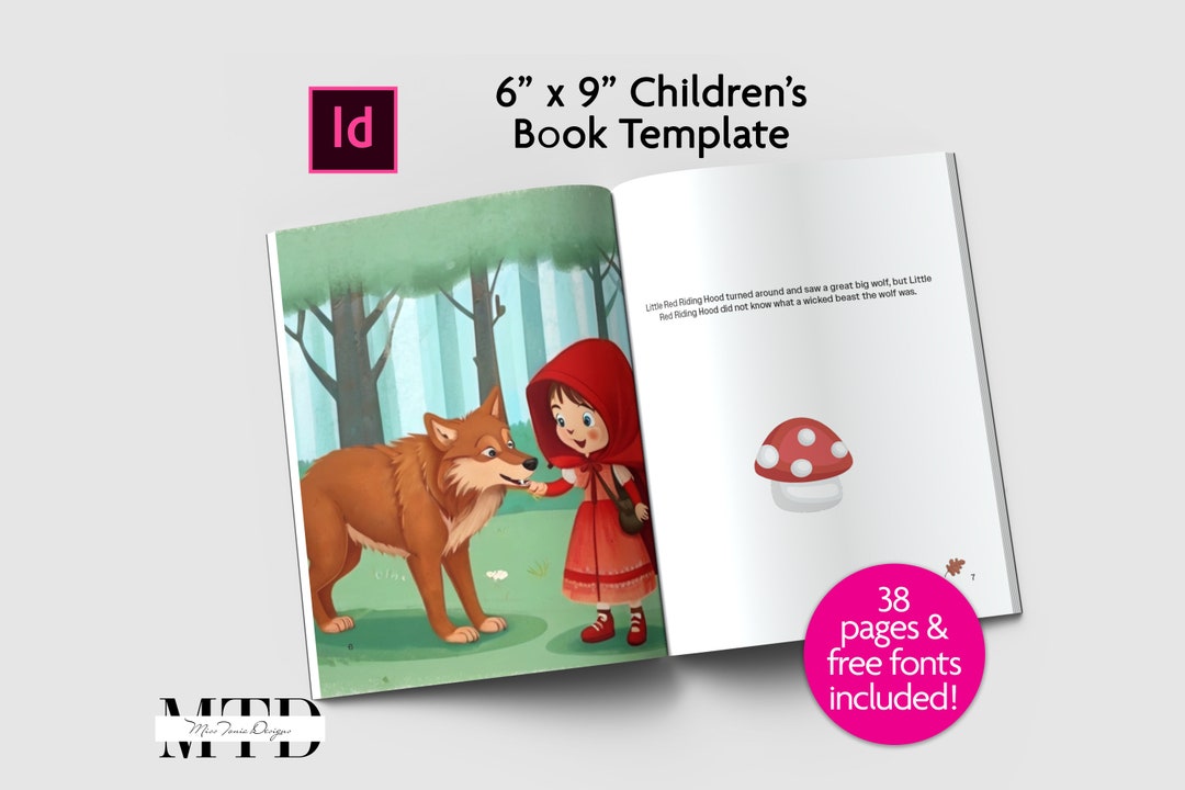 6 X 9 KDP Interior Children's Book, KDP Template Indesign, Indesign ...