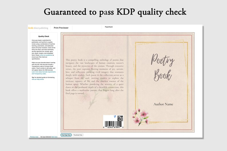 Canva Poetry Book Template Bundle, Self-publishing (digital Download ...