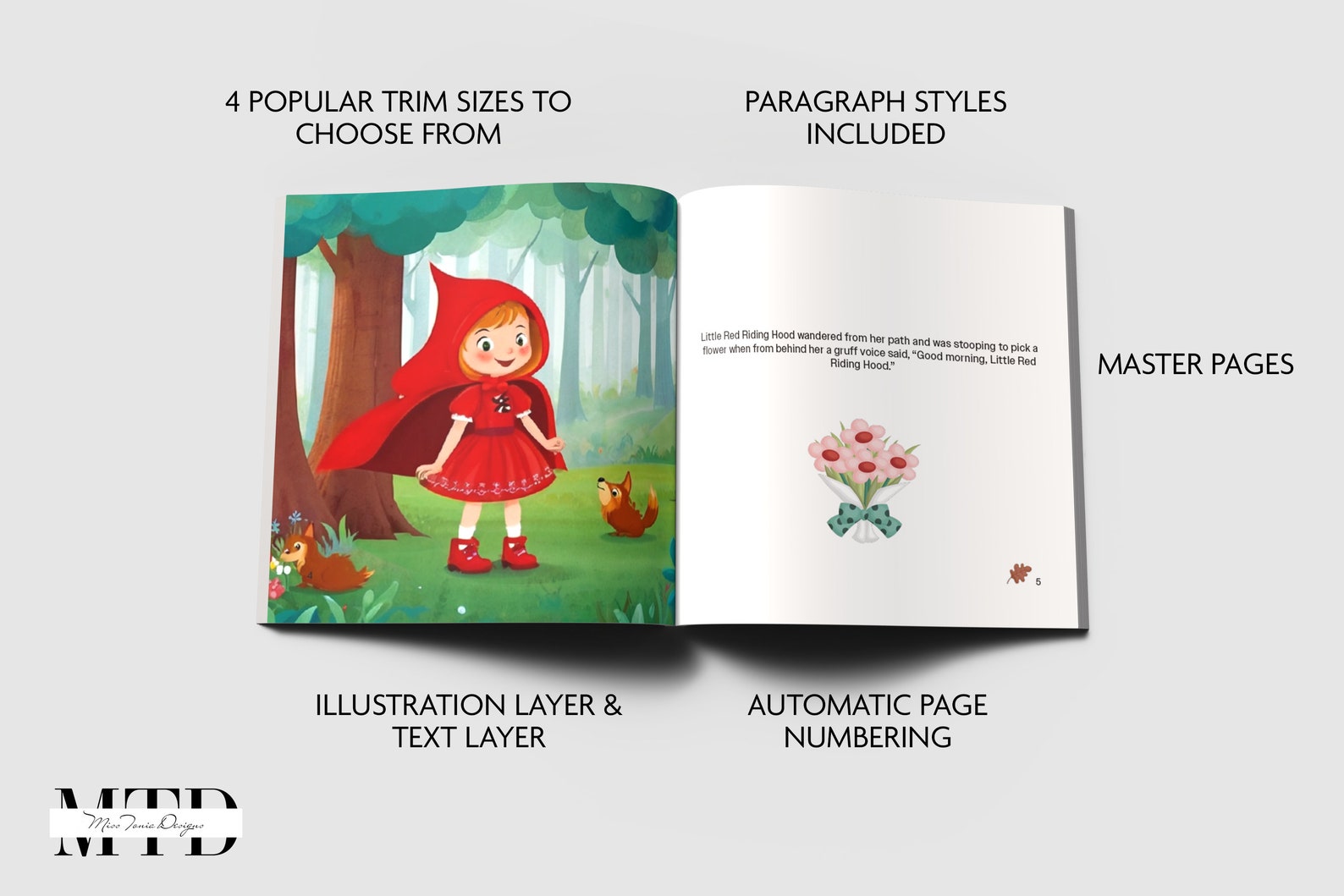8 X 10 KDP Interior Children's Book, KDP Template Indesign, Indesign ...