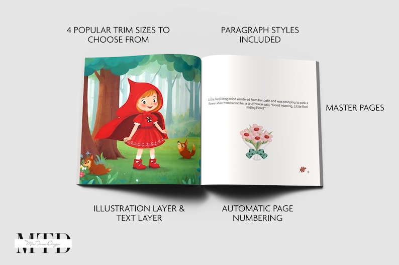 8 X 10 KDP Interior Children's Book, KDP Template Indesign, Indesign ...