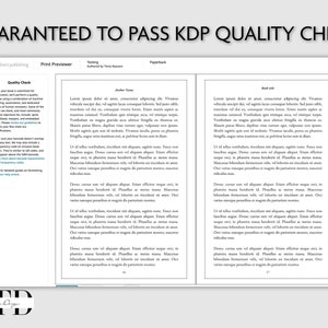 KDP Book 6x9 Template, Amazon KDP Interior, Canva Book Template, Book ...