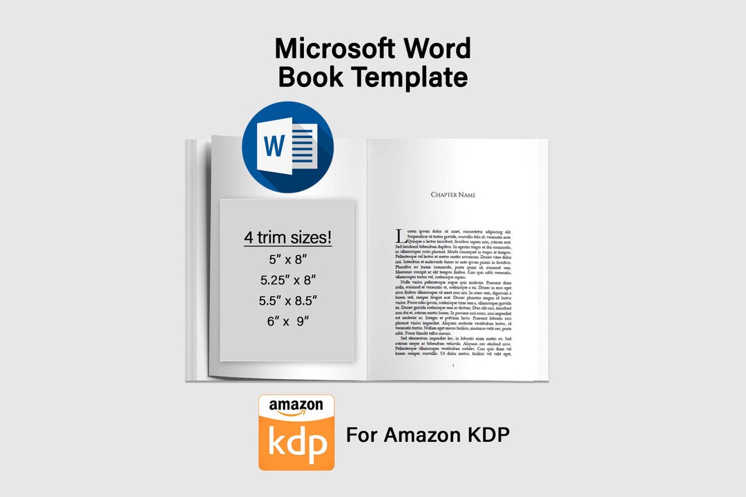 Professional 6x9 Microsoft Word Book Template for KDP and Ingramspark ...