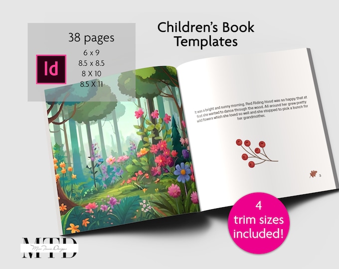 8.5 X 8.5 KDP Interior Children's Book, KDP Template Indesign, KDP ...